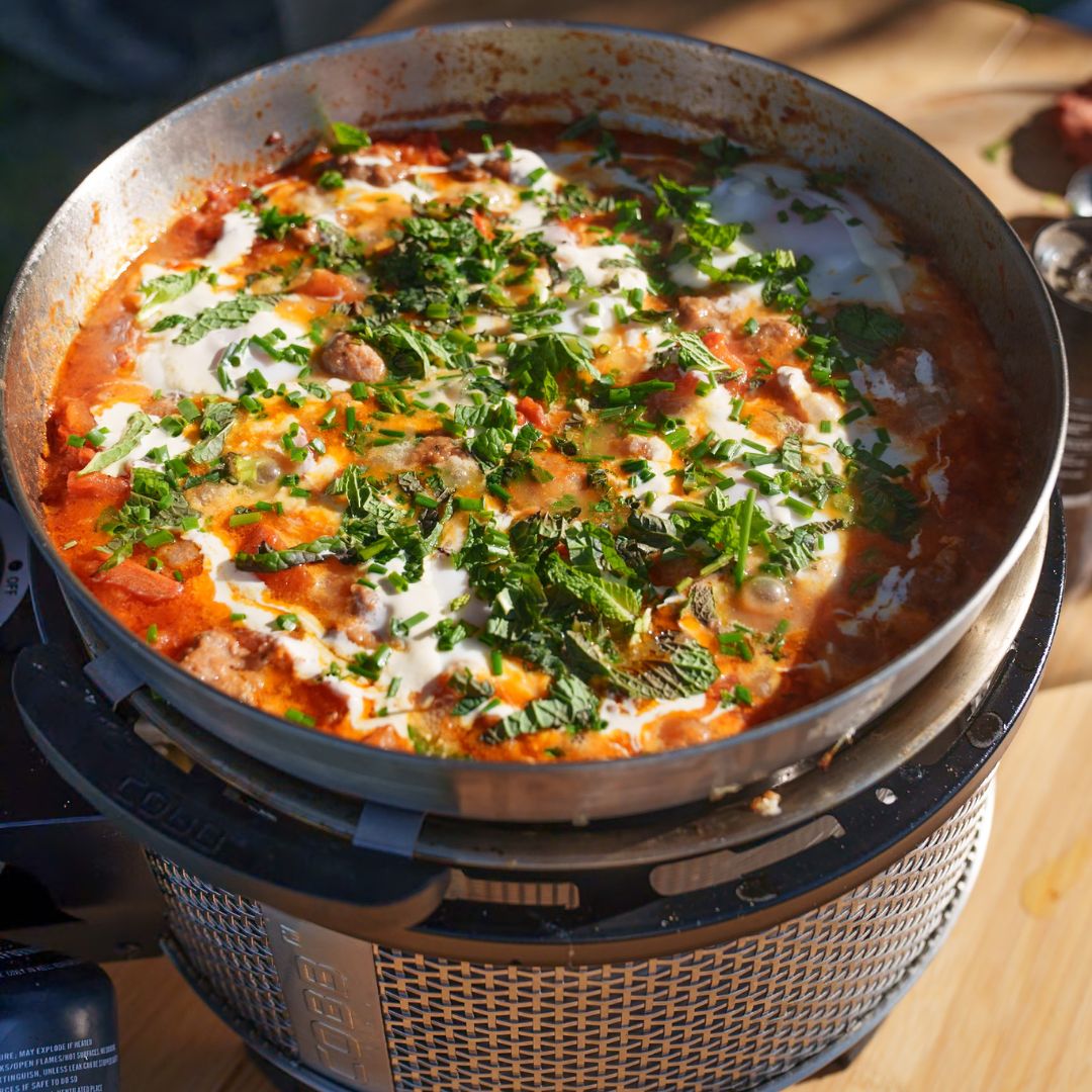 Spiced Lamb Breakfast Shakshuka