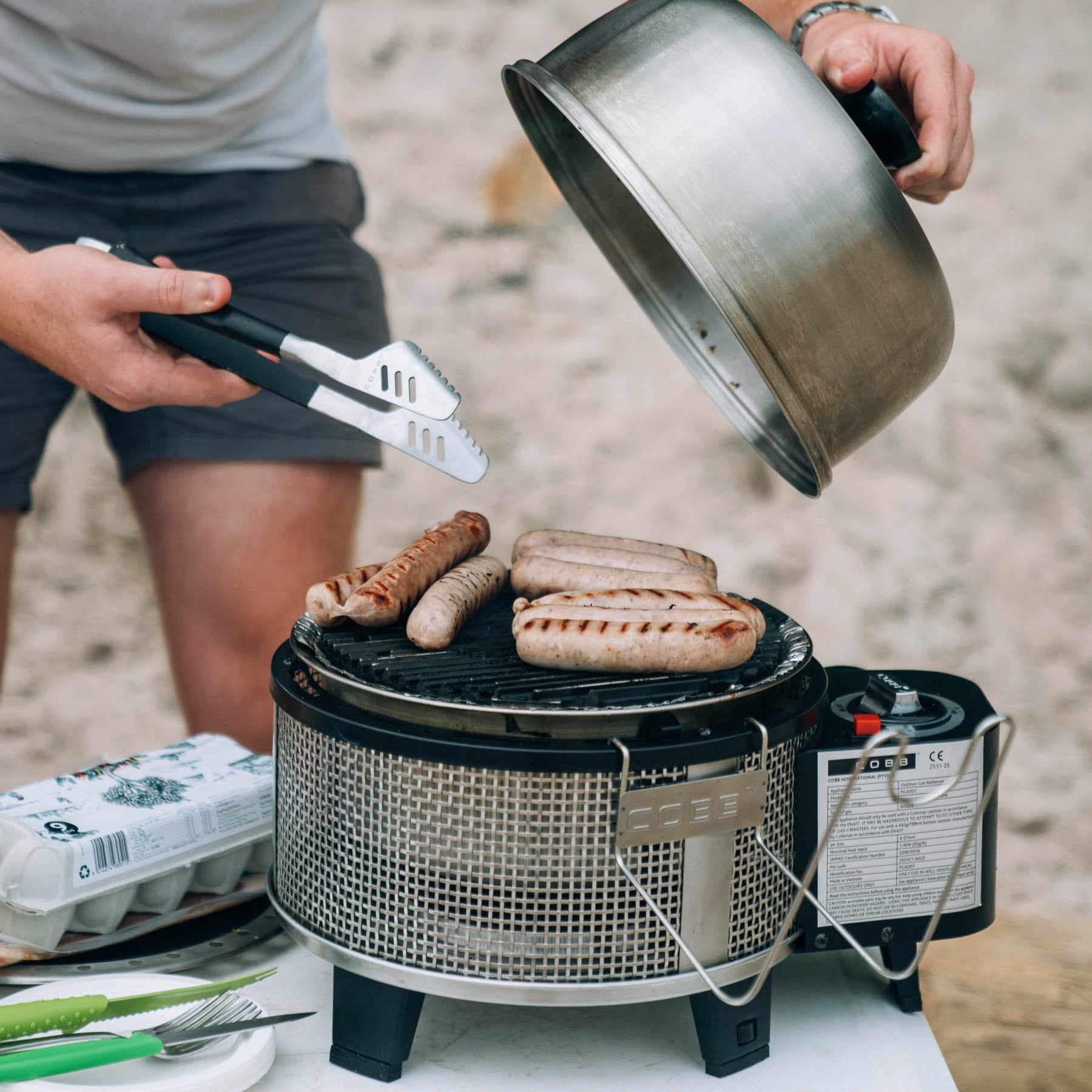 Griddle + | COBB Grill Portable BBQ Cooking Accessory – CobbGrill NZ