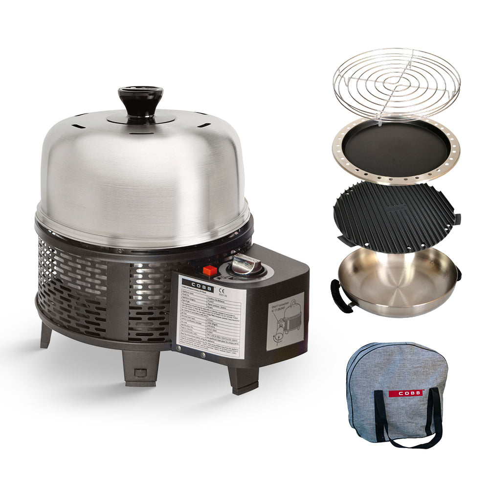 COBB Grill Black Gas Bundle || Portable Camping BBQ